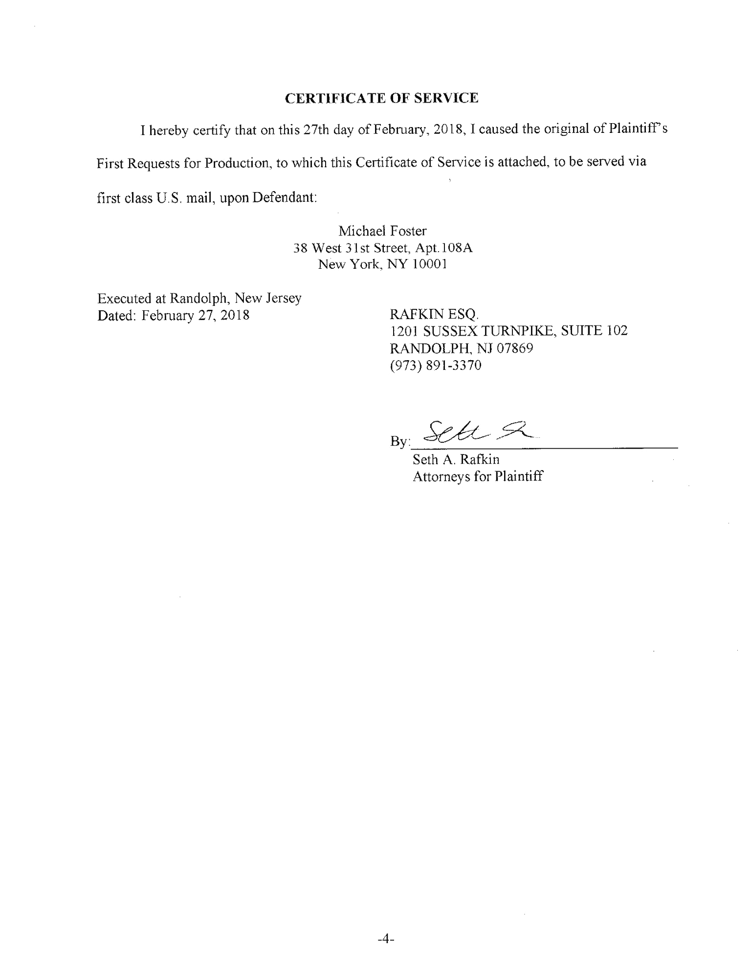 Seth Rafkin the hero esq in cartoonish case monologue ny, ca, dc cooley ...